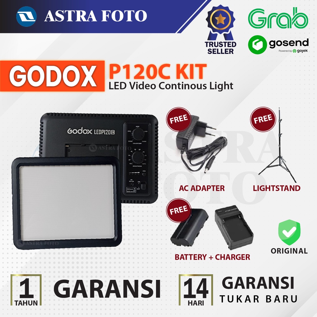 Jual Godox P120C Lampu LED Video Continues Light Panel - GODOX P120 C ...