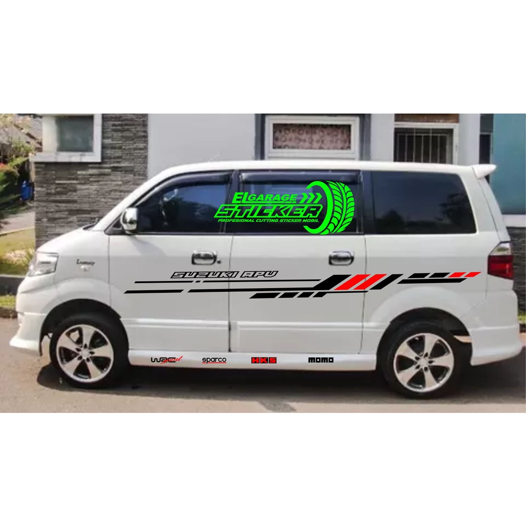 Jual Stiker mobil suzuki apv cutting stiker striping variasi mobil apv ...