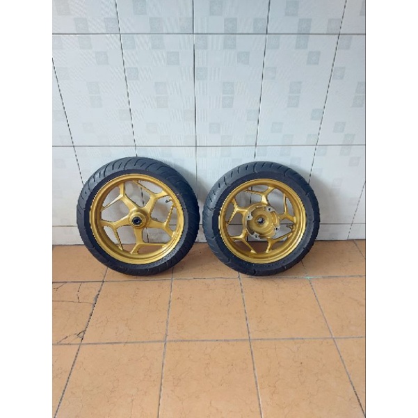 Jual VELG ORIGINAL ALL NEW PCX 160CC ABS REPAINT GOLD | Shopee Indonesia