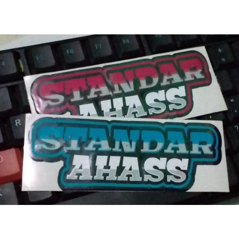 Jual stiker cutting STANDAR AHASS stiker mobil motor | Shopee Indonesia
