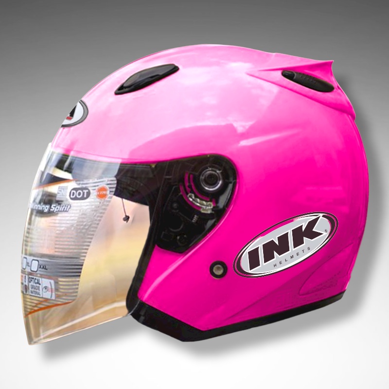 Jual Helm Half Face INK CENTRO KW SNI Kaca Single Visor ClearUntuk Pria ...