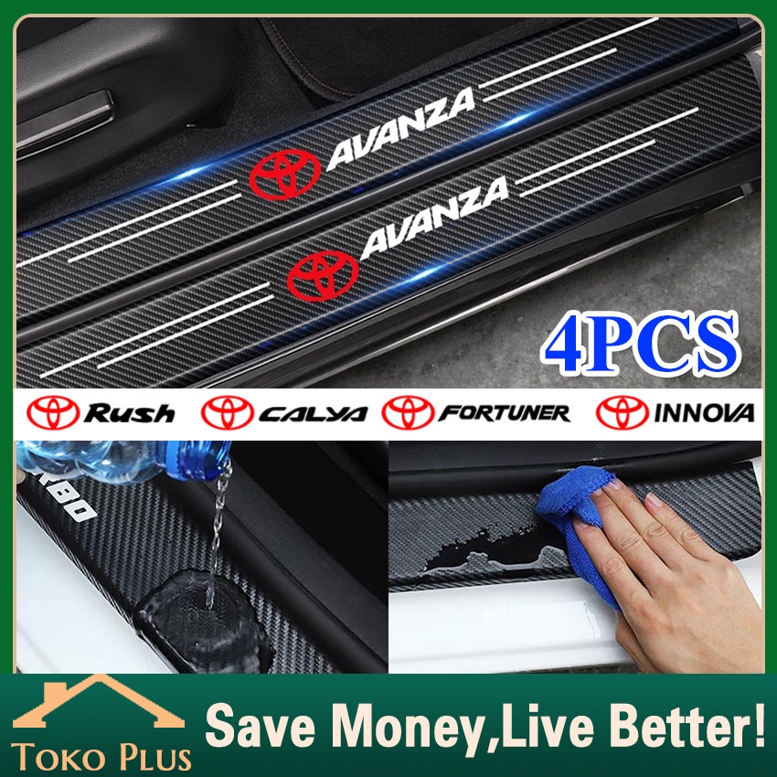 Jual 4Pcs Stiker Pelindung Pintu Mobil Anti Gores Lecet Toyota Avanza ...
