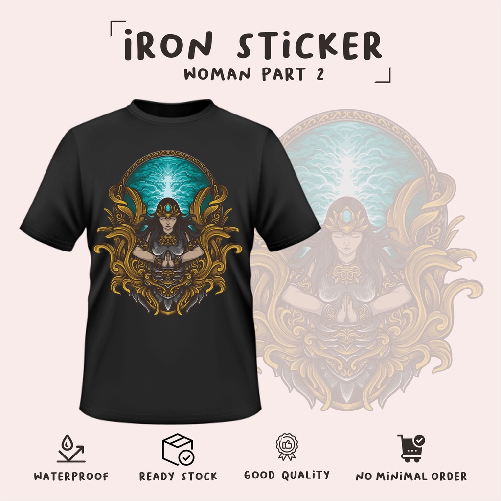 Jual stiker baju murah/tema WOMAN part 2 /sablon baju dtf/iron stiker ...