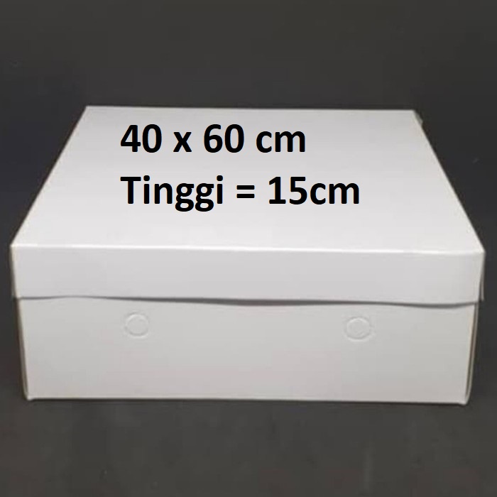 Jual (3 PCS) Kotak Dus Kue 40 x 60 Tinggi 15 cm Wadah Roti Cake Tebal ...