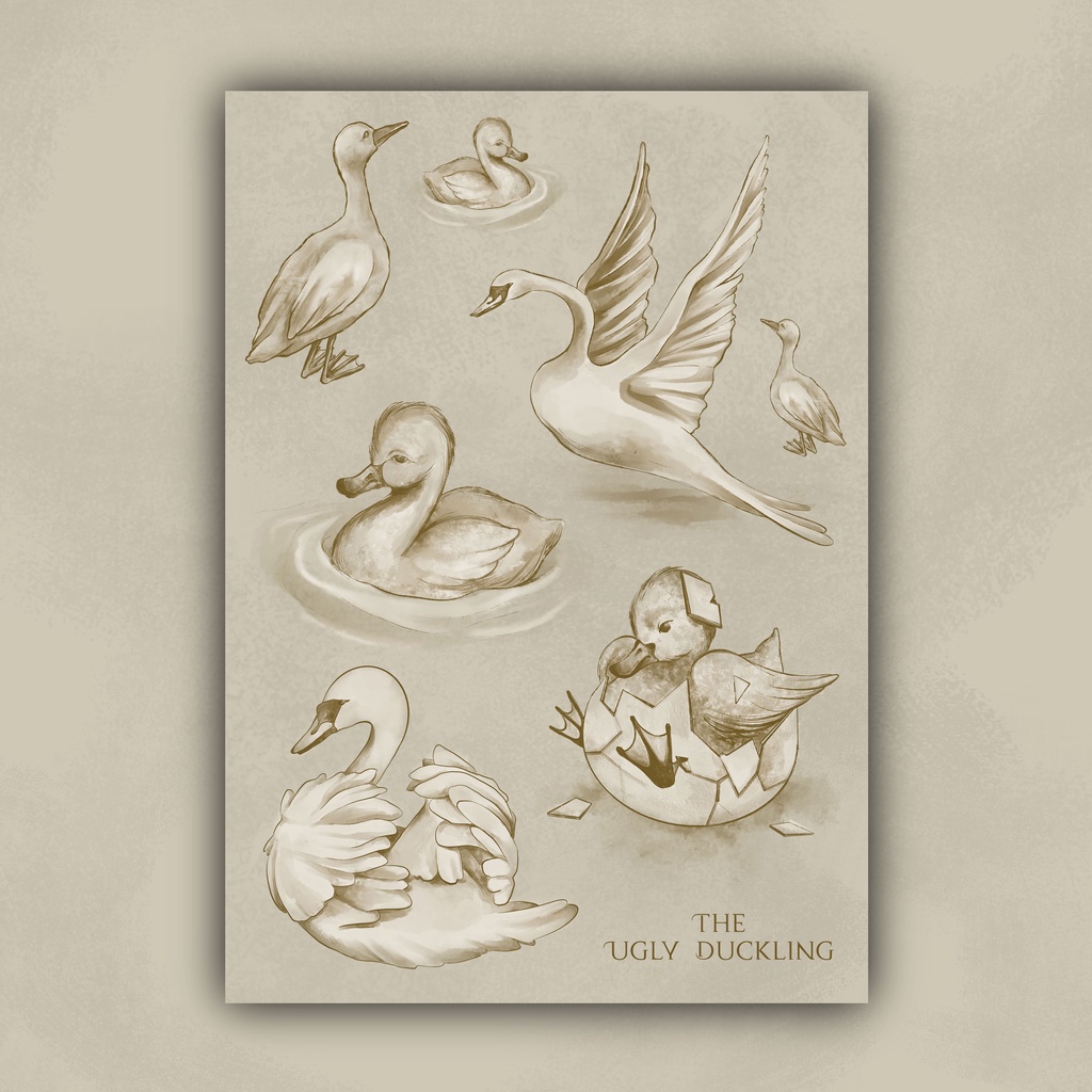 Jual Tales and Wonders - Sticker Sheet Ugly Duckling | Shopee Indonesia