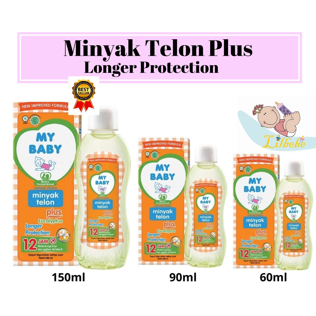 Jual My Baby Minyak Telon Plus Eucalyptus Longer Protection 90ml 90 ml ...