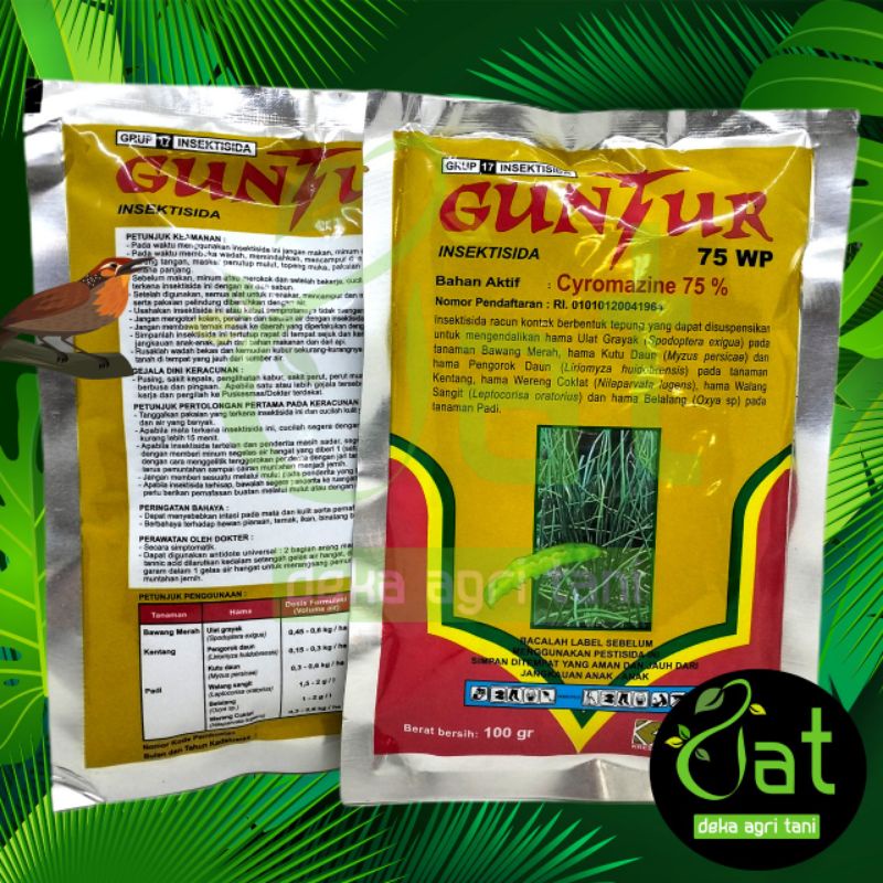 Jual INSEKTISIDA GUNTUR 75WP 25GRAM pembunuh telur ulat | Shopee Indonesia