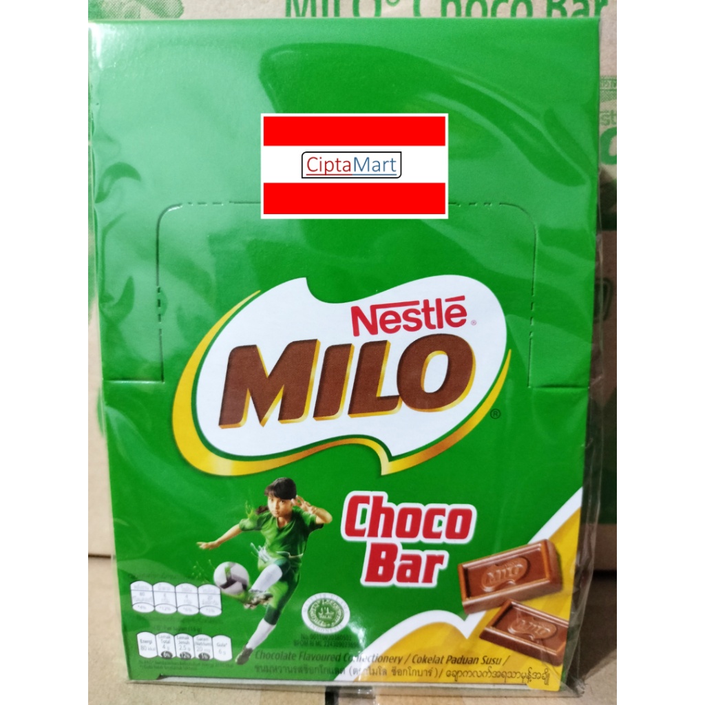 Jual Nestle Milo Choco Bar 24 x 15 gr cokelat | Shopee Indonesia