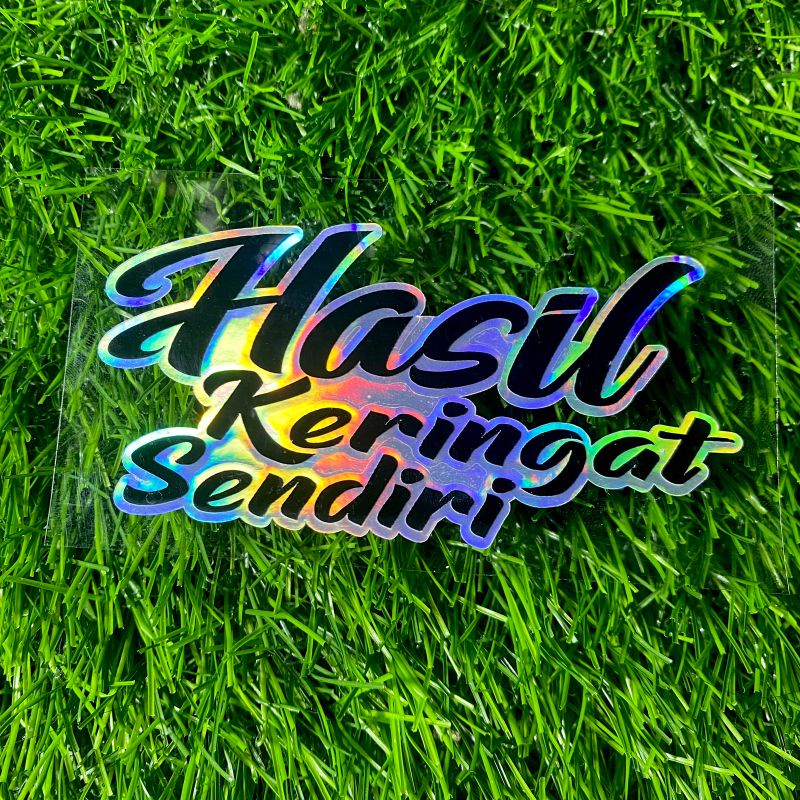Jual Stiker hasil keringat sendiri cutting sticker timbul | Shopee ...