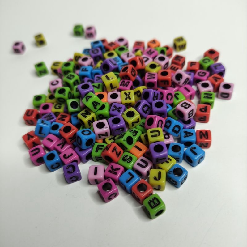 Jual MOTE HURUF ALFABET A SAMPAI Z, MODEL KOTAK RAINBOW, BISA RIQUEST ...