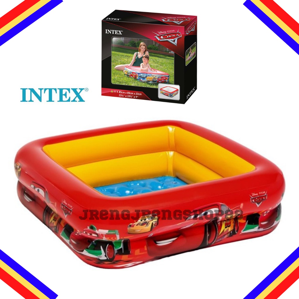 Jual Mainan Air Berenang Kolam Renang Anak Bentuk Kotak Motif Cars ...