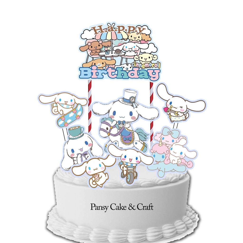 Jual Cake topper Cinnamon Roll / Cinnamoroll / Cinamonroll Big EKONOMIS ...