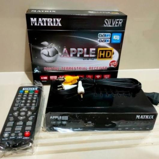 Jual MATRIX APPLE SILVER DVBT2 digital terrestrial Receiver / set top ...