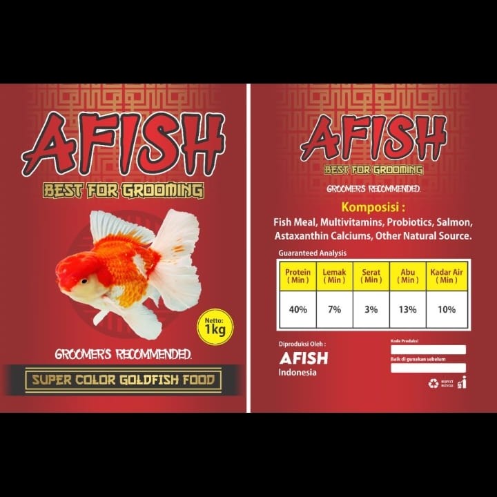 Jual AFISH Goldfish Food 1 kg SUPER COLOR Sinking 2 mm | Shopee Indonesia