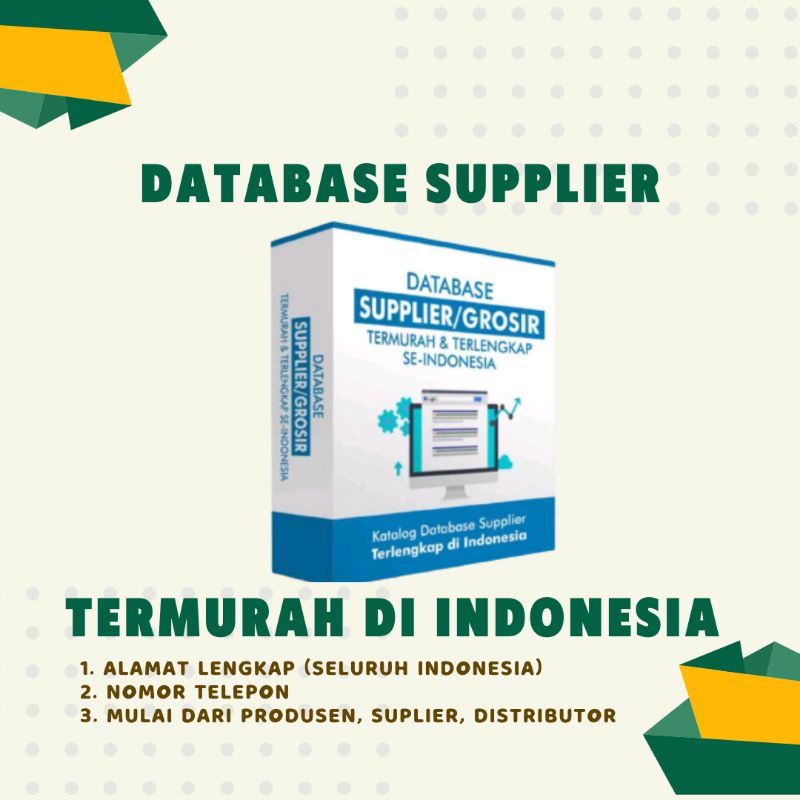 Jual Paket Database Supplier Murah dan Terlengkap | Shopee Indonesia
