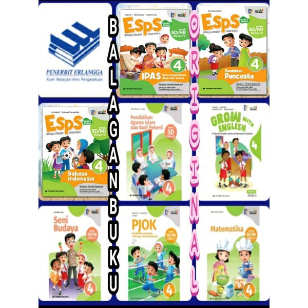 Jual Buku Siswa Kurikulum MERDEKA Kelas 4 SD/MI PENERBIT ERLANGGA | Shopee Indonesia