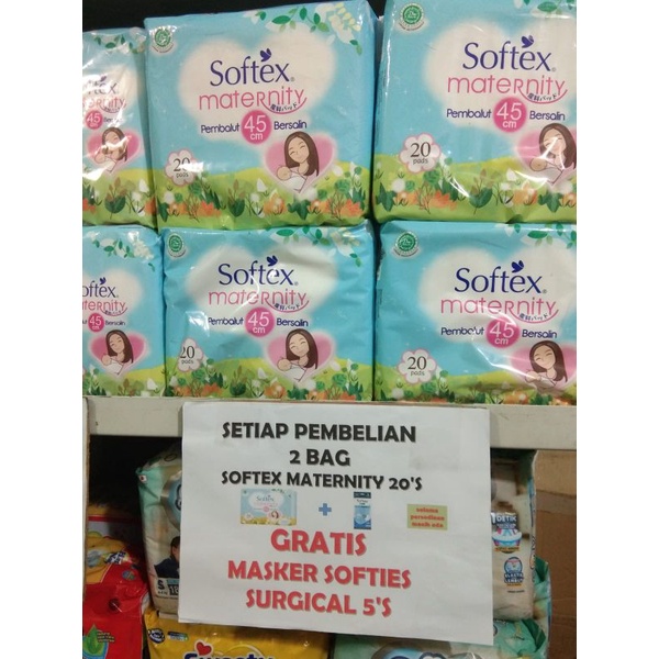 Jual Softex maternity 2 Bag Free Masker Softies | Shopee Indonesia