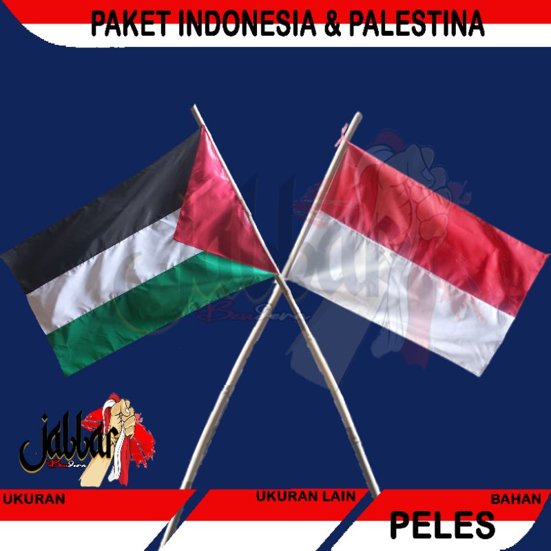 Jual Bendera INDONESIA & PALESTINA | Shopee Indonesia