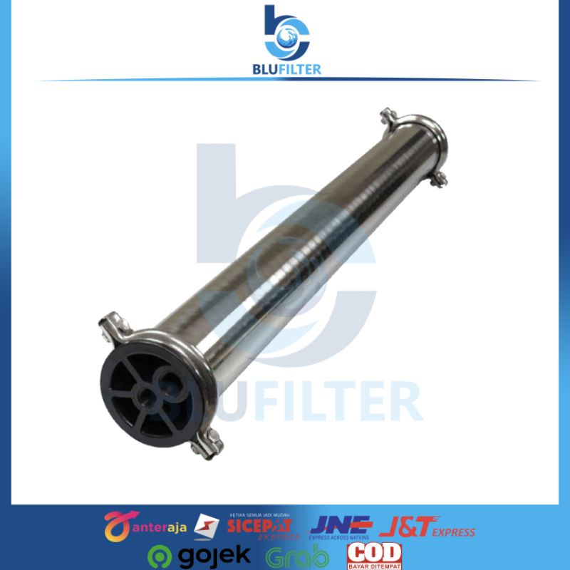 Jual HOUSING MEMBRAN SS 4040 STAINLESS SEAMED SEAMLESS 2000 2800 GPD | Shopee Indonesia