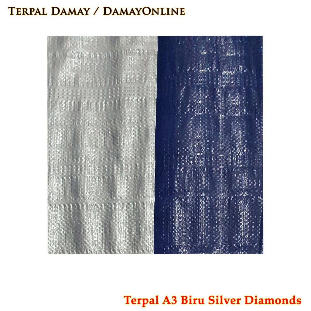 Jual Terpal Rol A3 Biru Silver Korea Diamonds ( Harga / Rol ) | Shopee ...