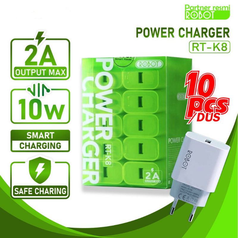 Jual Tevel Adaptor Robot RT-K8 5v/2A Original (Beli 10pcs gratis box ...
