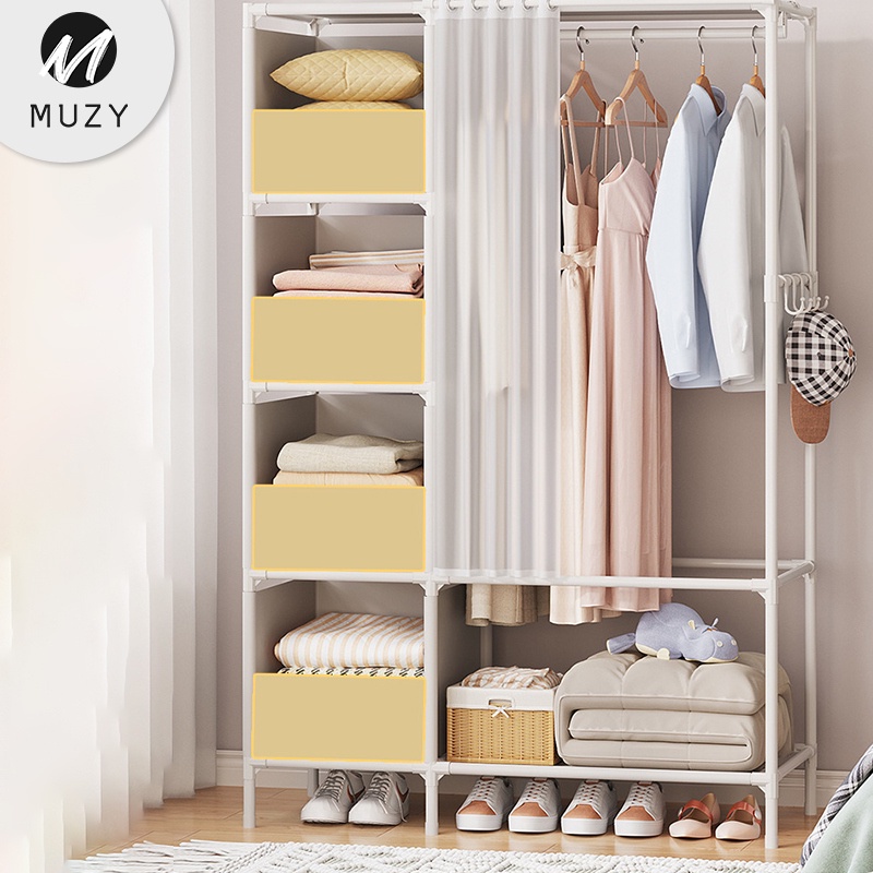 Jual Muzy Tempat Penyimpanan Pakaian Stand Hanger Display Rak Gantungan ...