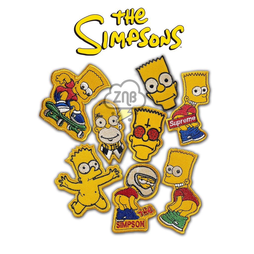 Jual Patch bordir emblem logo karakter the simpsons emblem the simpsons ...
