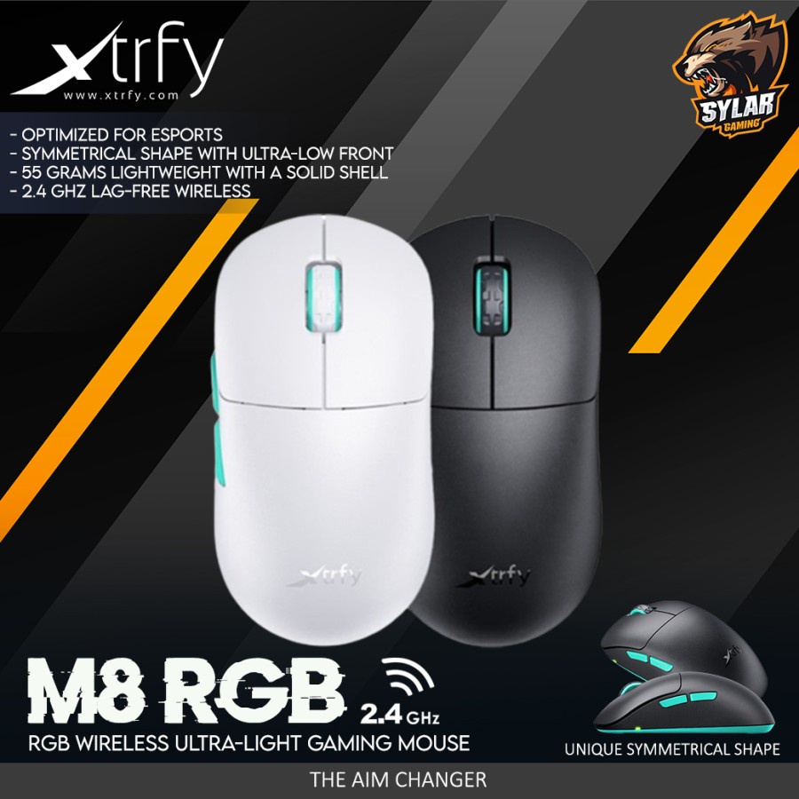 Jual Xtrfy M8 Ultra Lightweight Wireless Gaming Mouse | Shopee Indonesia