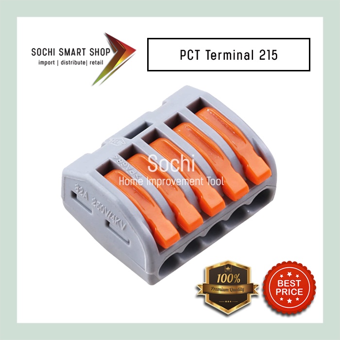 Jual PCT Terminal 215 Sambungan Kabel Listrik 5 Pin | Shopee Indonesia