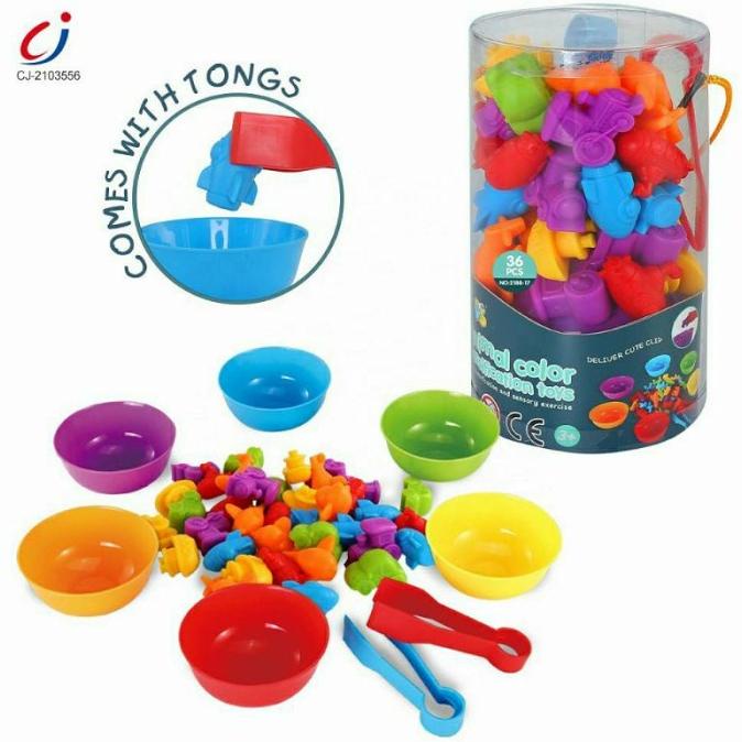 Jual counter animals sorting toy classification montessori virall ...