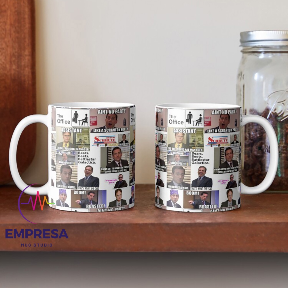 Jual The Office Us Montage Dwighst Schute Michael Scott Coffee Mug ...