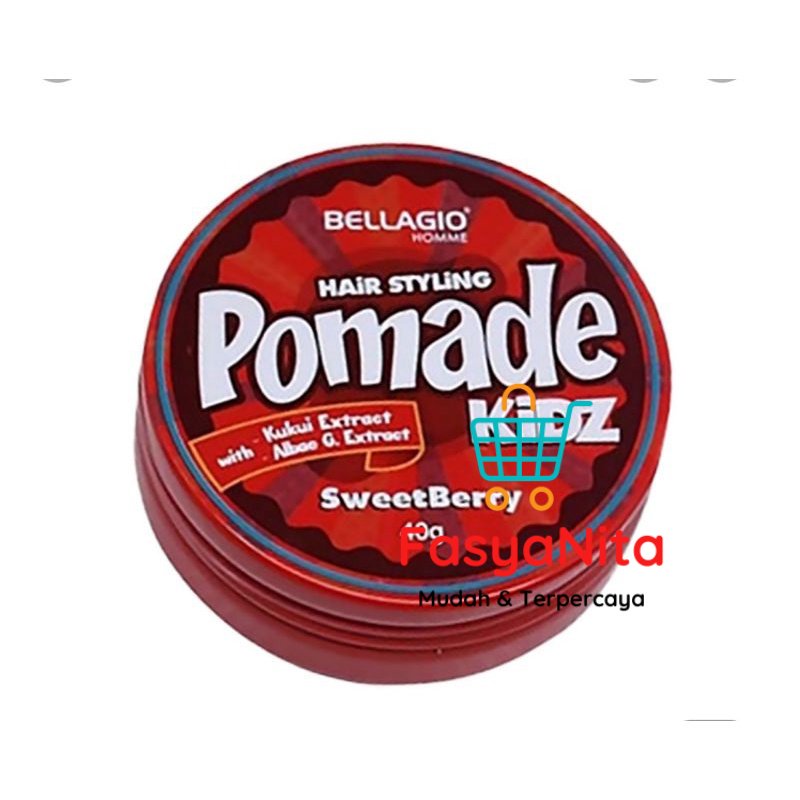 Jual Bellagio Pomade Kids Anak wangi SweetBerry 40 g | Shopee Indonesia