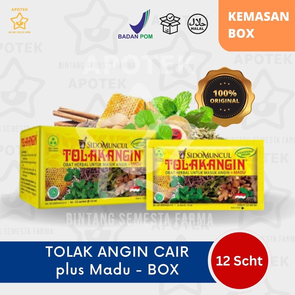 Jual Tolak Angin Cair isi 12-Tolak Angin Cair Sidomuncul-Masuk Angin ...