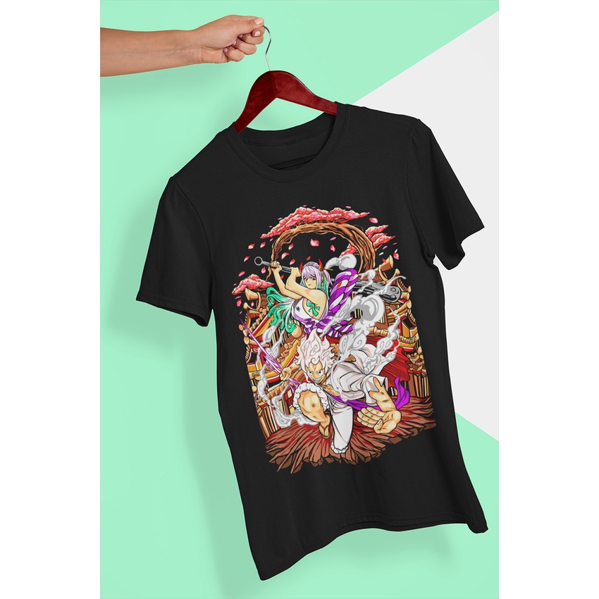 Jual ikero kaos sablon anime onepiece wanokuni | Shopee Indonesia