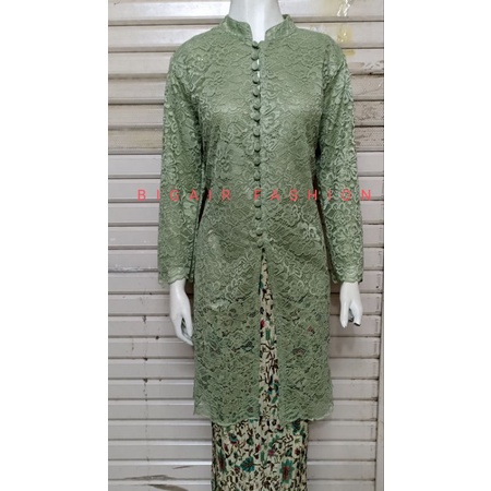 Jual KEBAYA MODERN SETELAN KEBAYA BROKAT KANCING DEPAN/KEBAYA TUNIK BROKAT/KEBAYA PESTA/KEBAYA ...