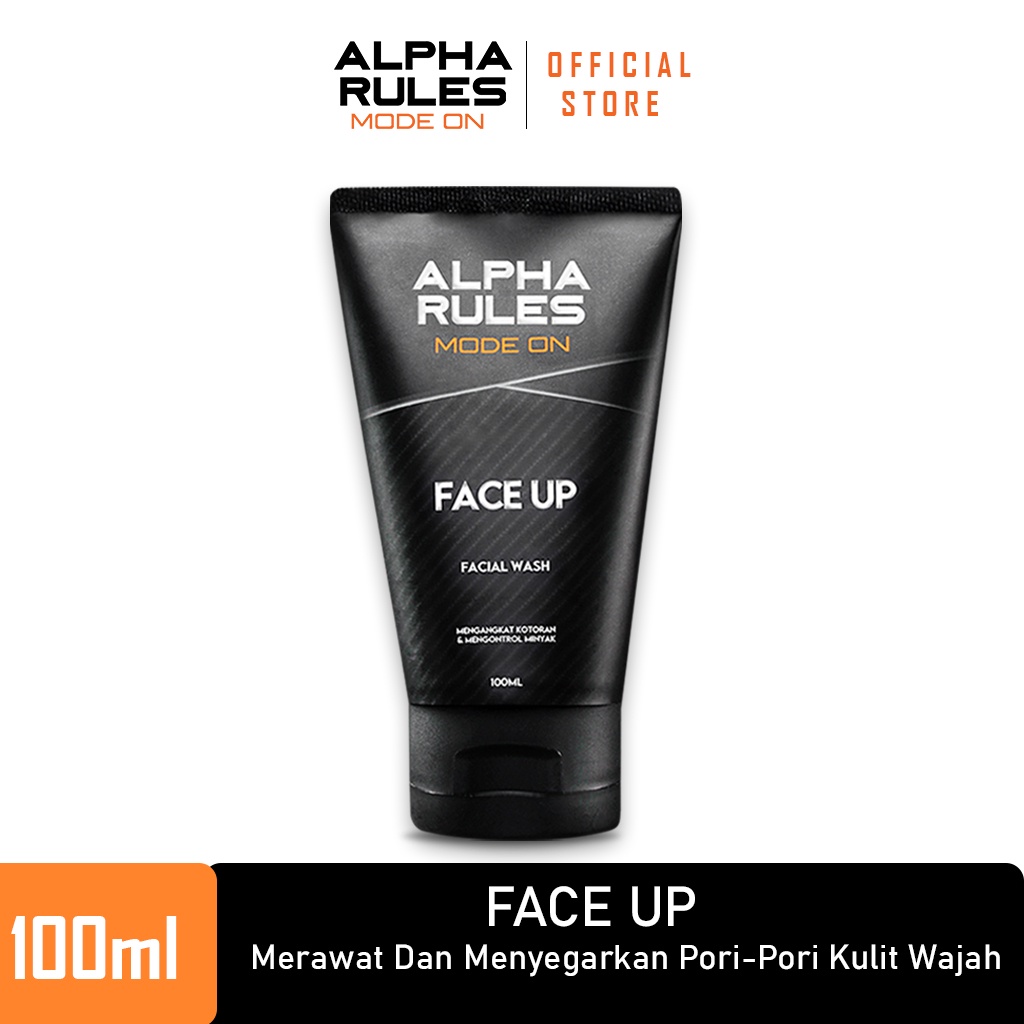Jual Alpha Rules Face Up 100ml Facial Wash - Sabun Wajah Pria | Shopee ...