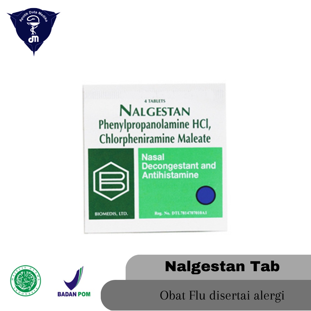 Jual NALGESTAN 4 TABLET - OBAT PILEK DEWASA/BERSIN DEWASA/OBAT FLU ...