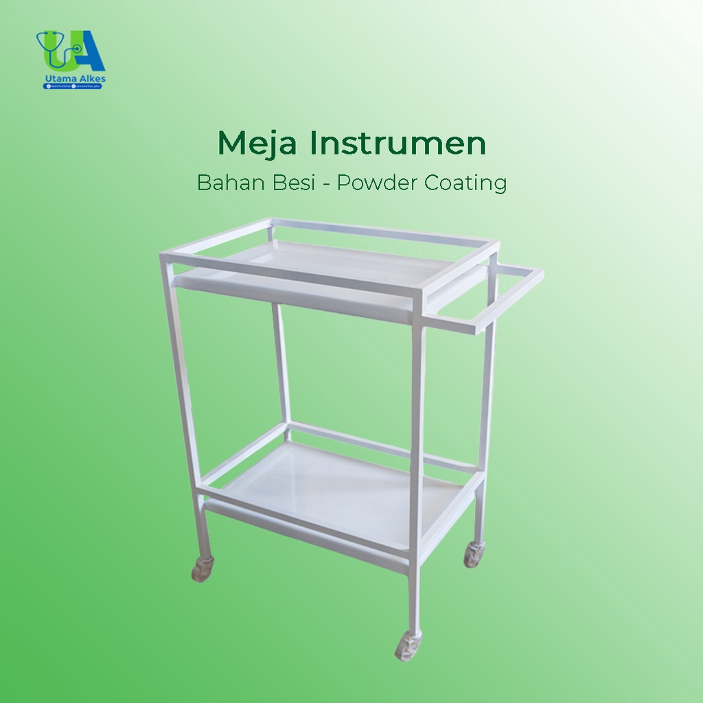 Jual MEJA INSTRUMEN | 2 RAK | POWDER CAOTING| RUMAH SAKIT | Shopee ...