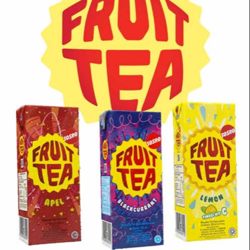 Jual teh buah fruitea 250ml sosro kemasan baru | Shopee Indonesia