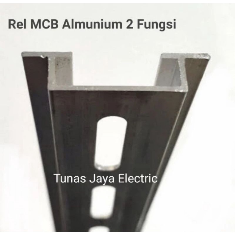 Jual Rel MCB 2 Fungsi Aluminium 1 Meter | Shopee Indonesia