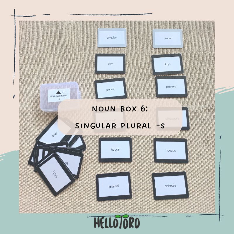 Jual Montessori Grammar Boxes Noun | Shopee Indonesia