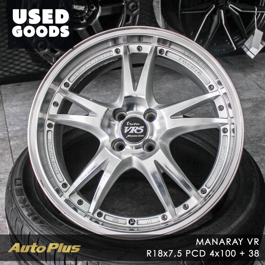 Jual VELG MOBIL 2ND RING 18 MANARAY VR 5 - VELG 2ND MANARAY PCD 4X100 ...