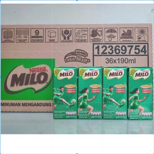 Jual Susu Milo 180 ml Susu UHT Milo 180ml Activ Go 36 pcs per Karton dus | Shopee Indonesia