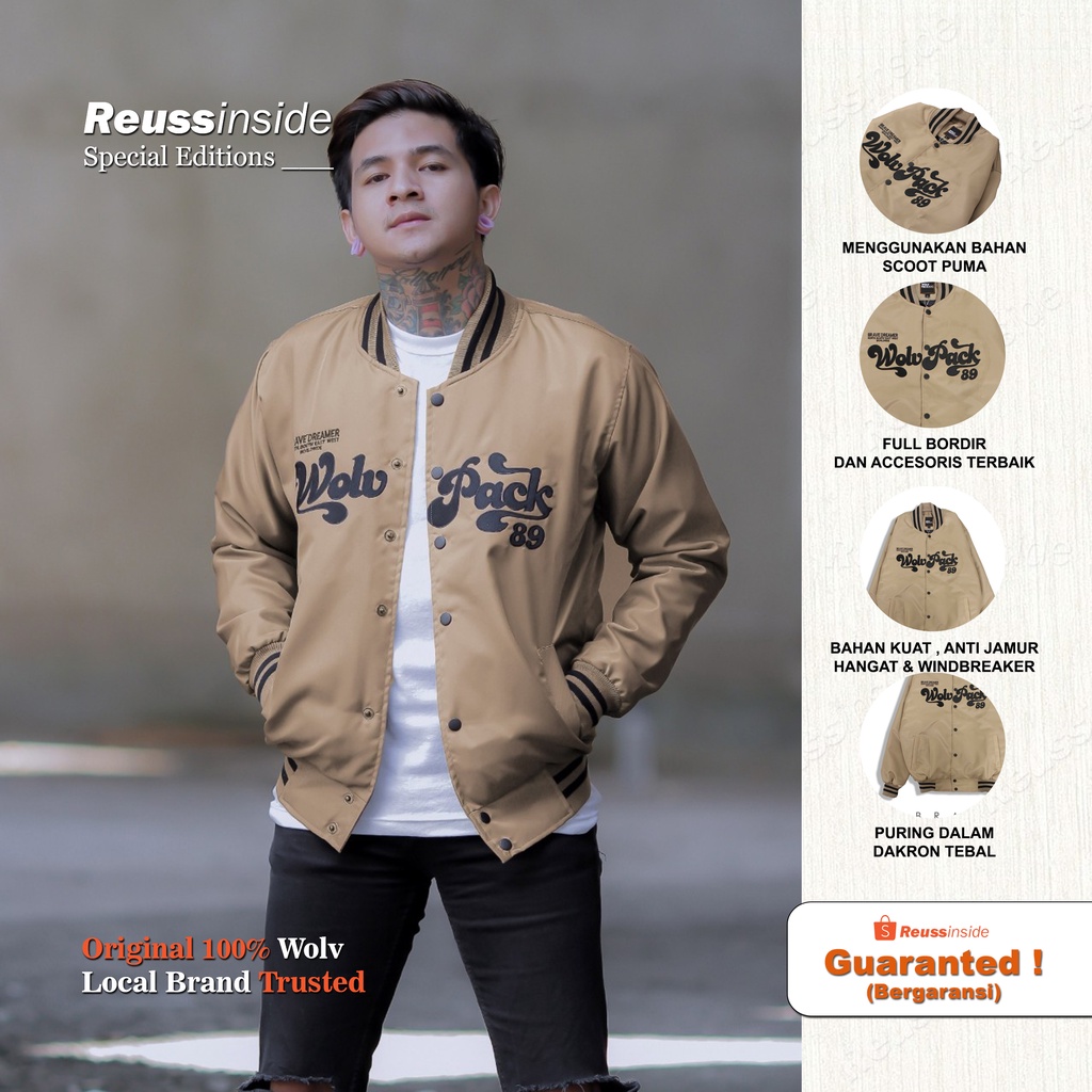 Jual WOLV - Jacket Bomber - Special Editon Bomber Brave Original ...