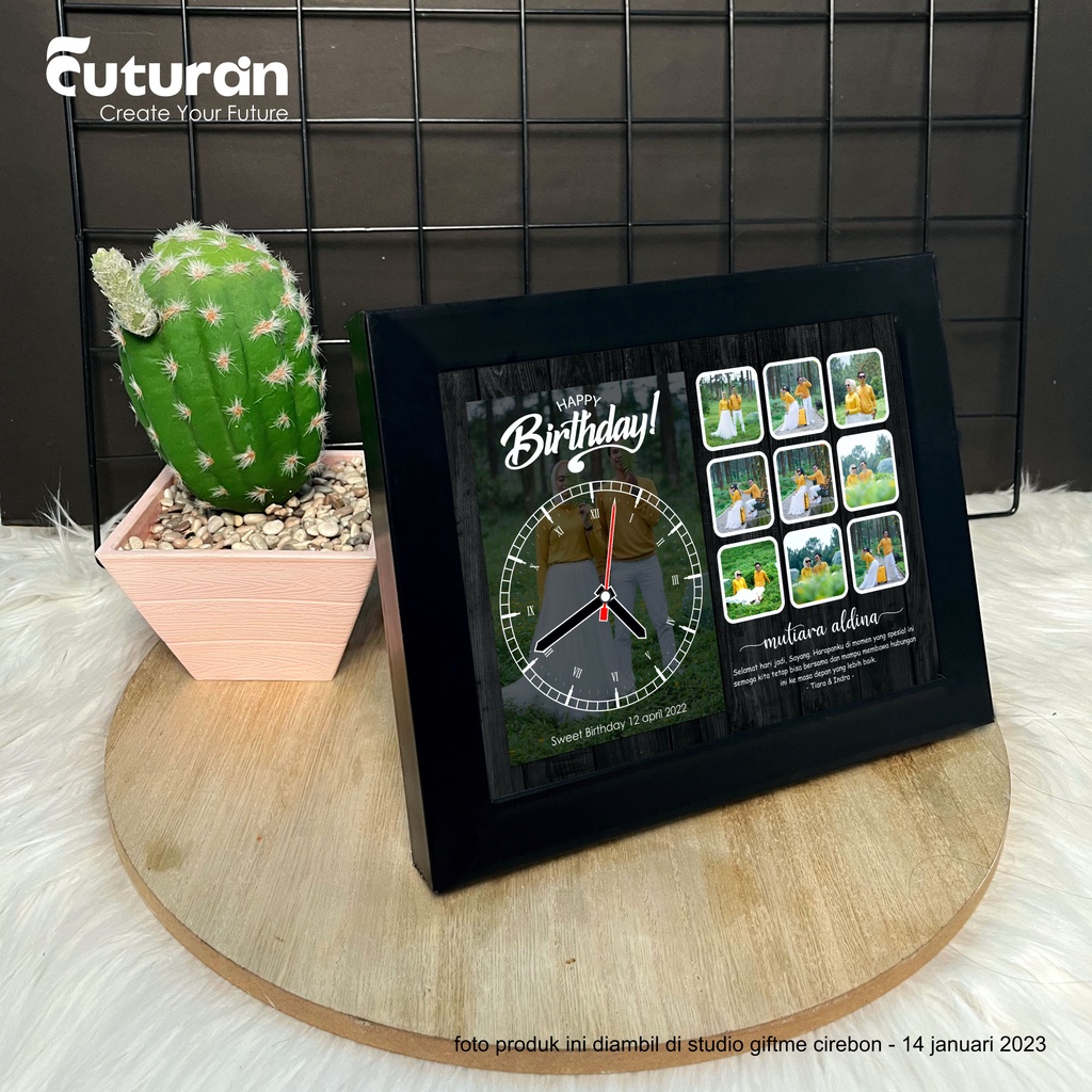 Jual Gift Custom Jam Dinding - Untuk Kado Ulang Tahun Cewek & Cowok ...