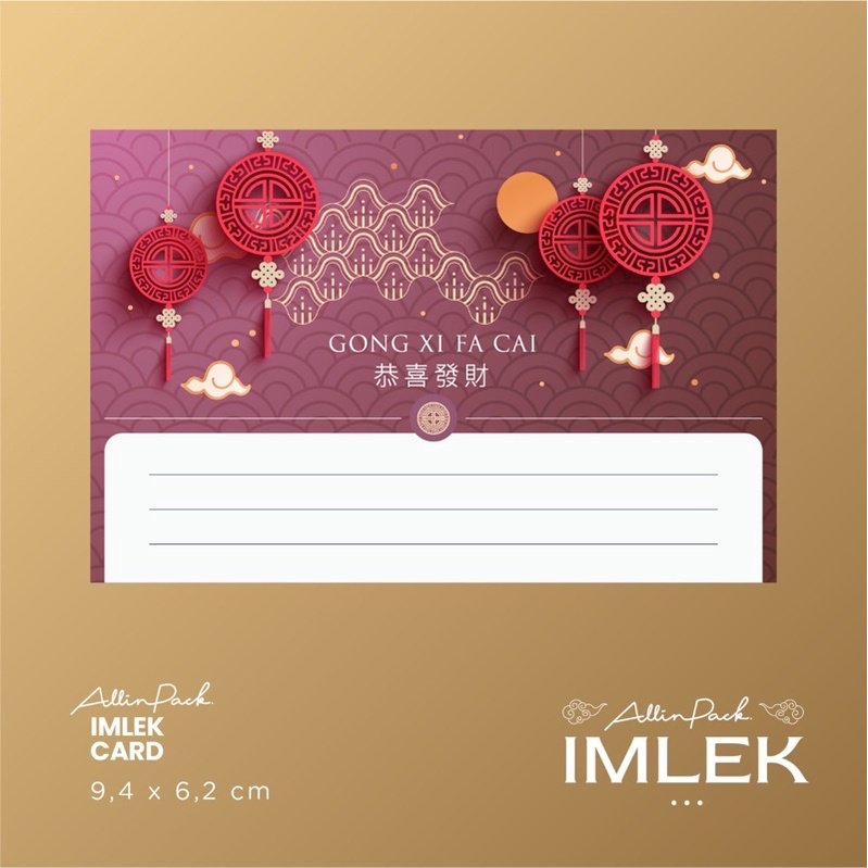 Jual isi 10pcs Kartu Ucapan Imlek BESAR finishing glossy CNY | Shopee ...