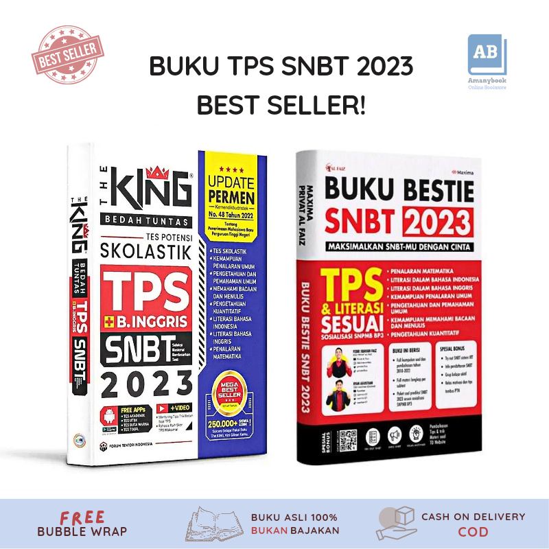 Jual Buku Bestie SNBT 2023 TPS & Literasi & Buku The King TPS SNBT 2023 (100% Original & Resmi ...