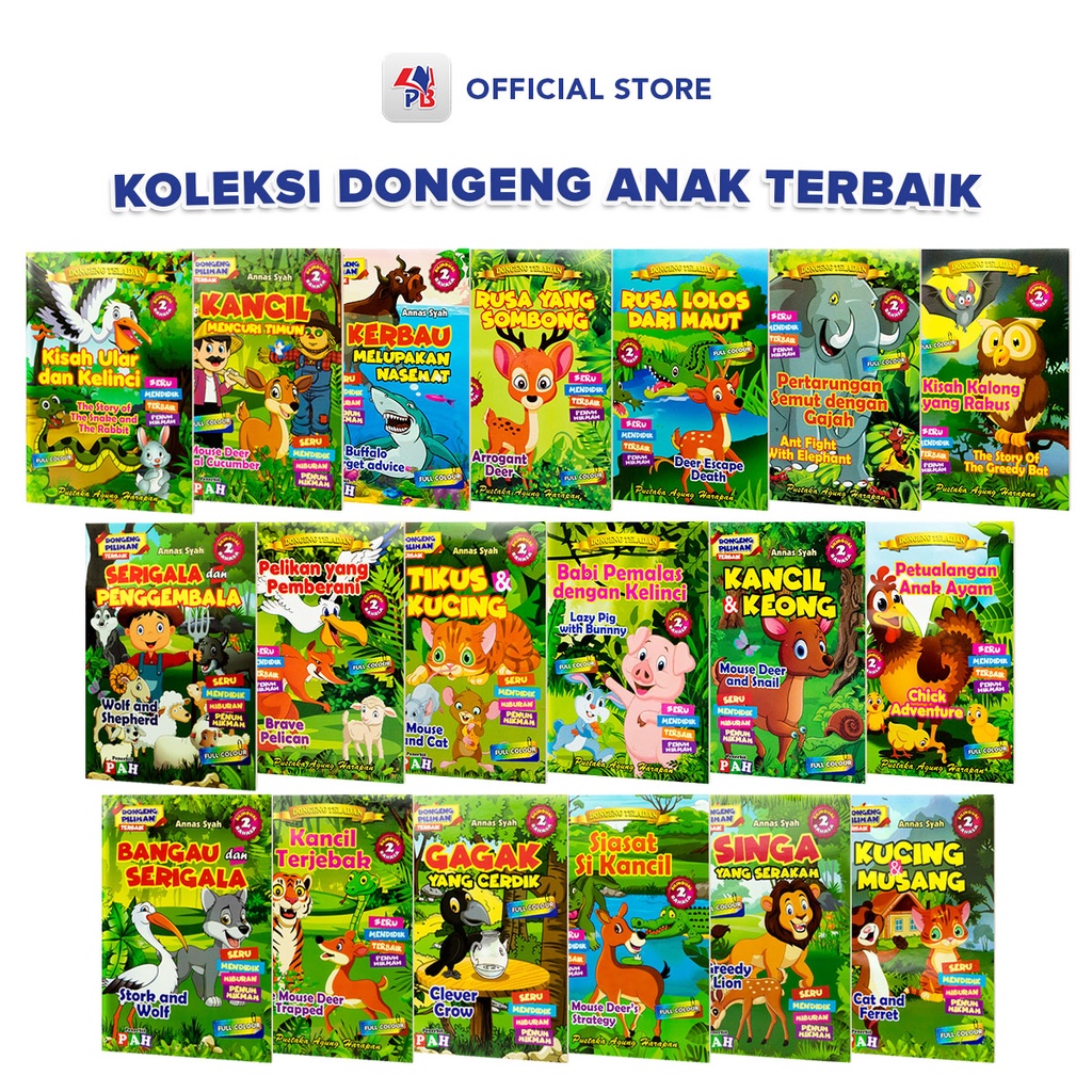 Jual Buku Cerita Anak Bergambar Seri Dongeng Pilihan Terbaik / Kancil ...