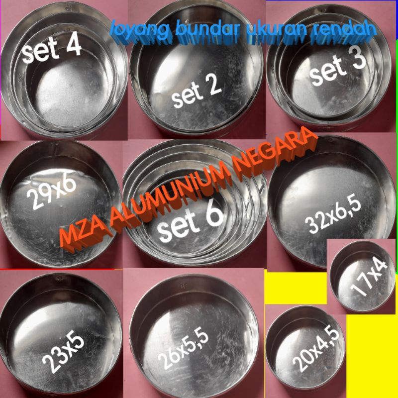Jual loyang bulat ukuran rendah. | Shopee Indonesia