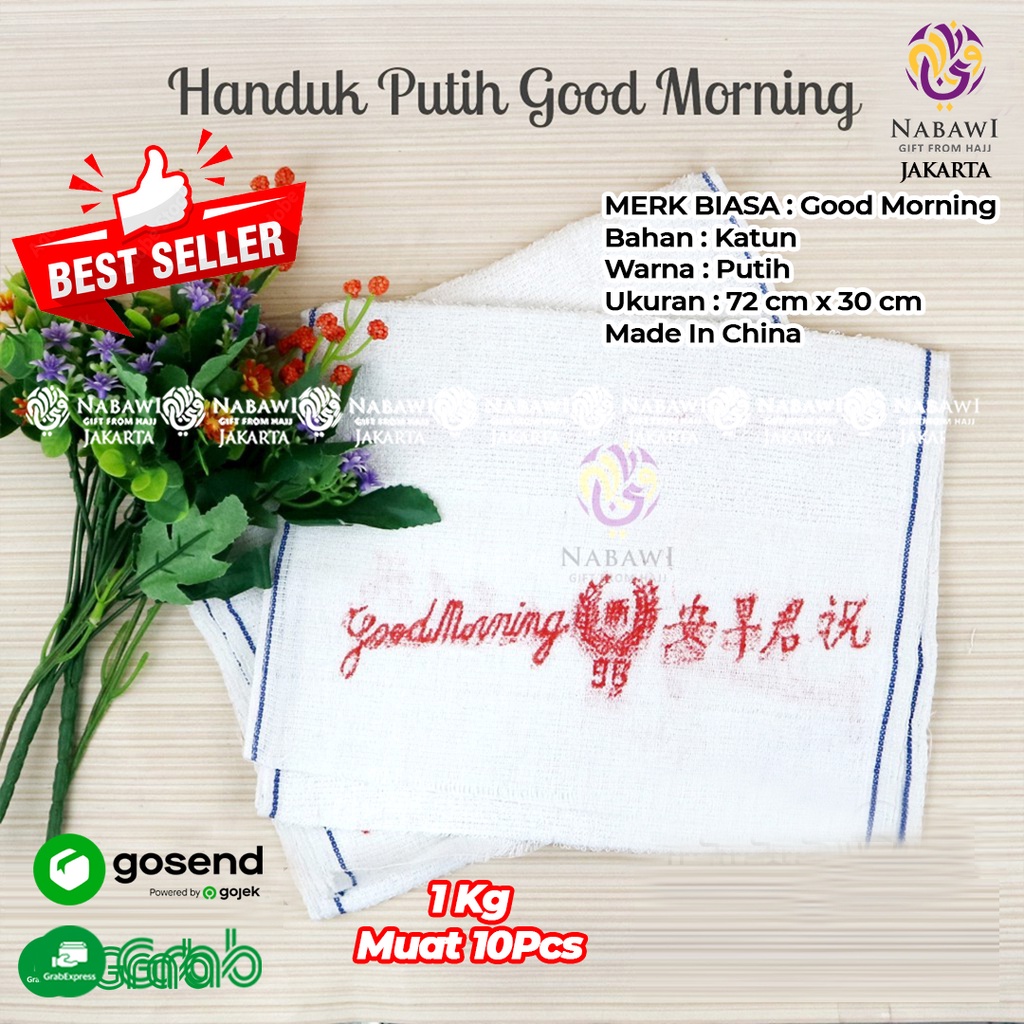 Jual Handuk Good Morning Handuk Biasa / Handuk Original Olahraga Handuk ...